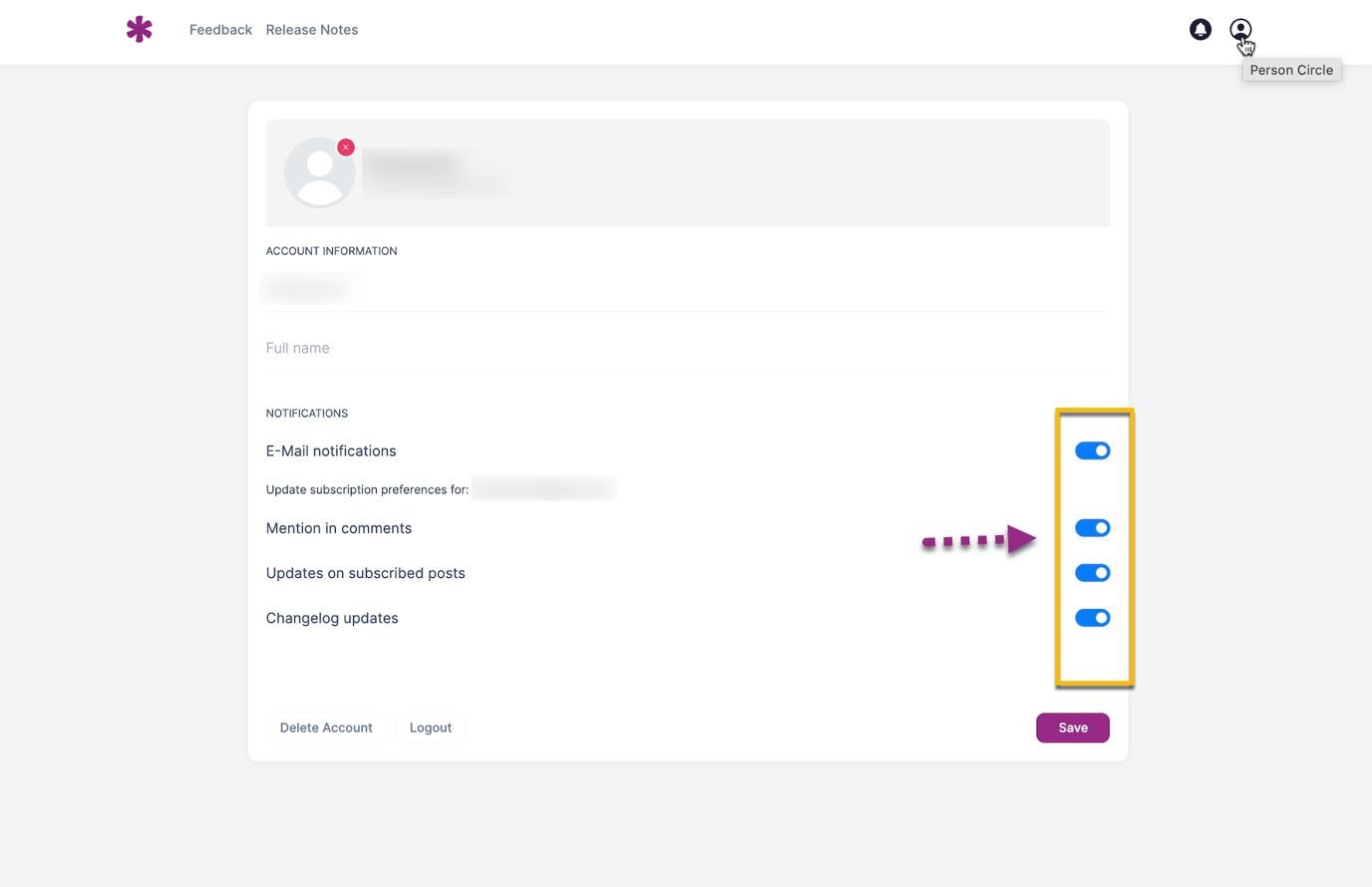 Feature Request And Release Notes Update 